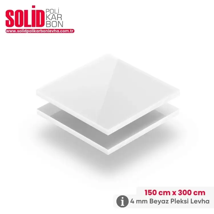 4 mm Beyaz Pleksi Levha (150 x 300 cm ) - 2025 Güncel Fiyat
